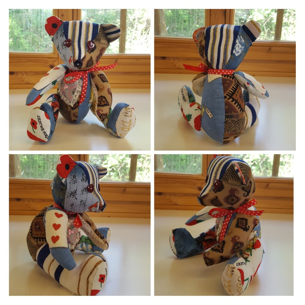 Macsen Bear - All Sewn Up Wales by Helen Rhiannon