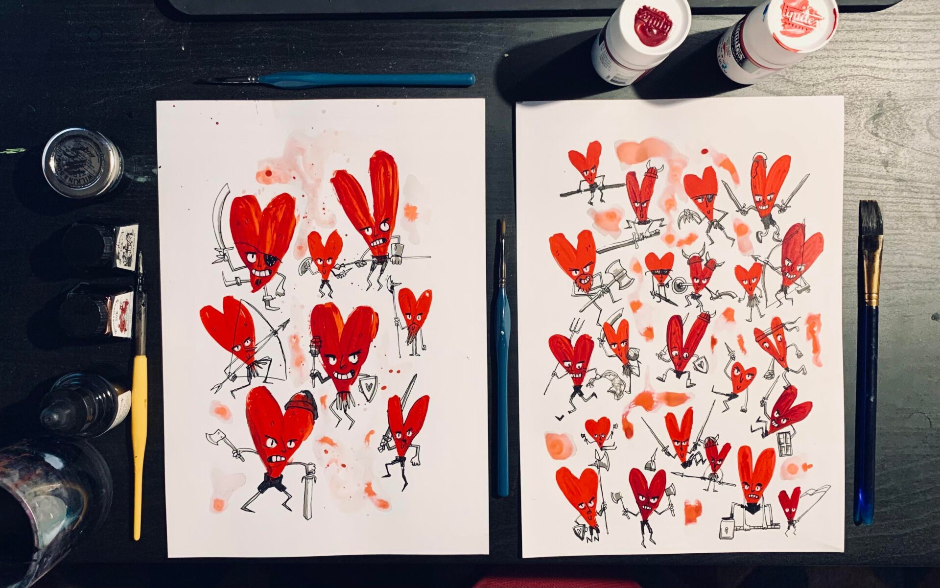 Heart Hanging Tidy - All Sewn Up Wales by Helen Rhiannon